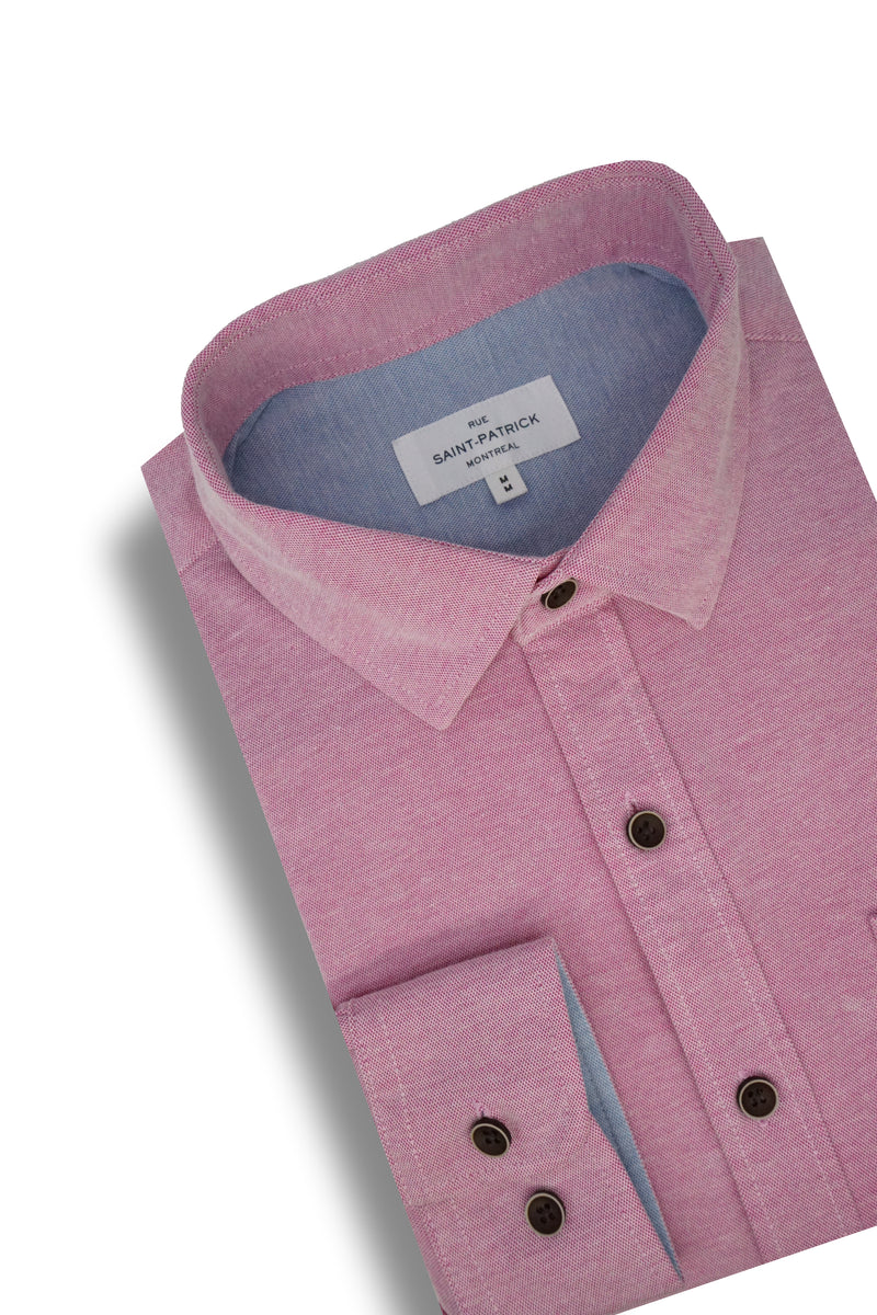 Tanqueray Knitted Pique Shirt in Bubblegum Pink – Rue Saint-Patrick